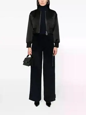 AMI Paris Wide-leg Cotton Trousers