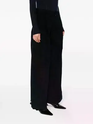 AMI Paris Wide-leg Cotton Trousers