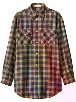 Miu Miu Tartan Wool Shirt