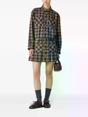 Miu Miu Tartan Wool Shirt
