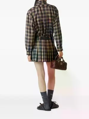 Miu Miu Tartan Wool Shirt