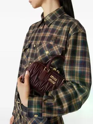 Miu Miu Tartan Wool Shirt