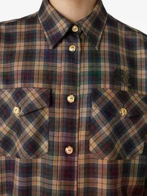 Miu Miu Tartan Wool Shirt