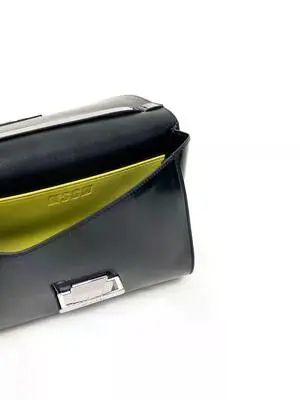 MSGM Brushed Faux Leather Crossbody Bag