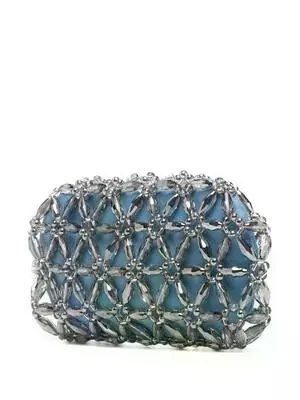 0711 TBILISI Faceted Bead-embellished Clutch Bag