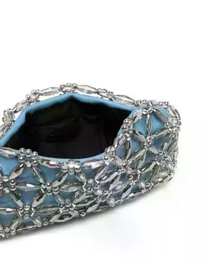 0711 TBILISI Faceted Bead-embellished Clutch Bag