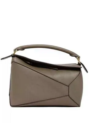 Loewe Paneled Leather Tote Bag - Neutrals