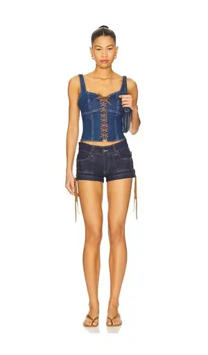 L'Agence Nayeli Corset Tank Top