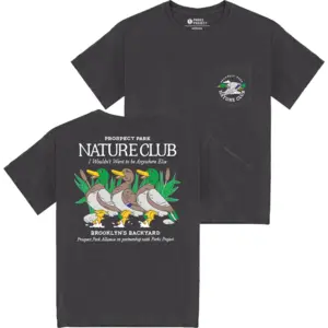 PARKS PROJECT Prospect Park Alliance Nature Club Pocket Tee - Graphite