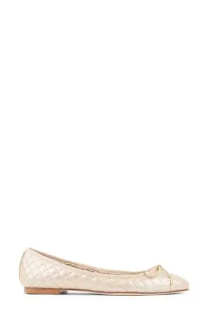PAUL MAYER ATTITUDES Lido Quilted Ballerina Flat - Gold
