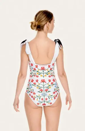 JESSIE ZHAO NEW YORK Day/night Glow Reversible One-piece Swimsuit