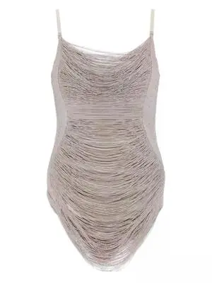 Attico Draped Mini Dress - Grey