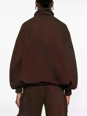 Attico Zip-up Jacket - Brown