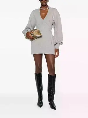 Attico V-neck Mini Dress