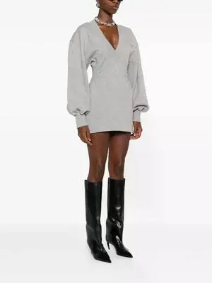 Attico V-neck Mini Dress