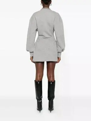 Attico V-neck Mini Dress