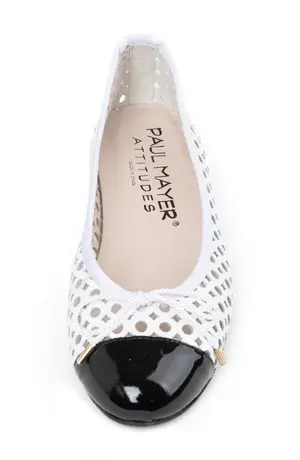 PAUL MAYER ATTITUDES Brandy Perforated Ballet Flat