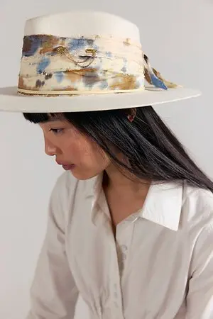 Freya Begonia Cowboy Hat - Ivory