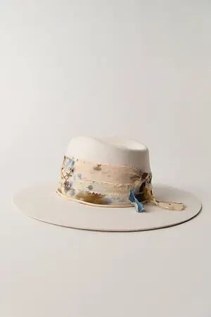 Freya Begonia Cowboy Hat - Ivory