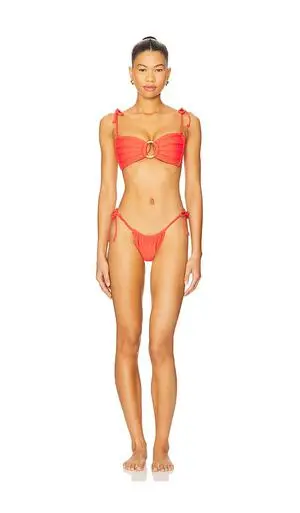 MONTCE Brasil Scrunch Bikini Bottom - Cherry