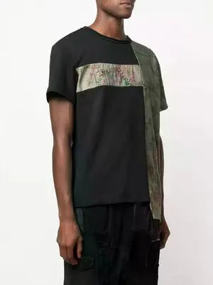 By Walid Patchy Two-tone T-shirt