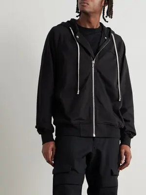 Rick Owens Cotton-jersey Zip-up Hoodie