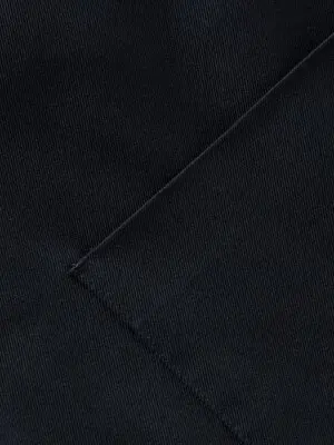 Paul Smith Leather-trimmed Cotton-blend Twill Harrington Jacket - Blue