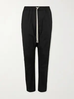 Rick Owens Tapered Cotton-blend Poplin Trousers