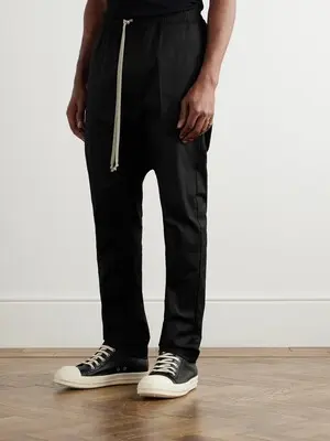 Rick Owens Tapered Cotton-blend Poplin Trousers