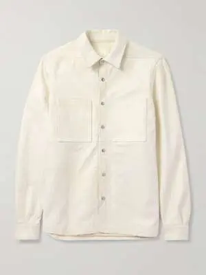 Rick Owens Leather Shirt Jacket