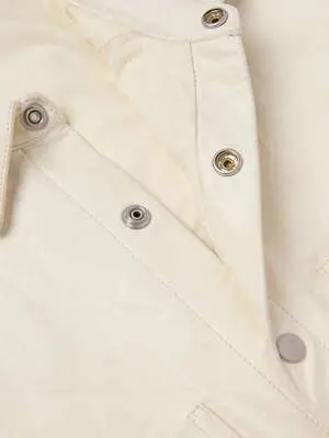 Rick Owens Leather Shirt Jacket