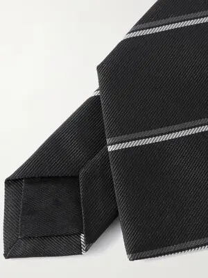 Saint Laurent 8cm Striped Silk-twill Tie