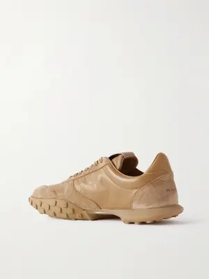 JIL SANDER Moon Leather And Suede Sneakers - Neutrals