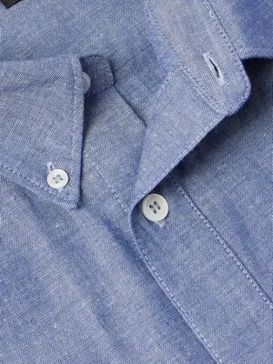 A.p.c. Edouard Brodé Cotton-chambray Shirt