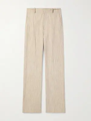 Bottega Veneta Straight-leg Woven Suit Trousers