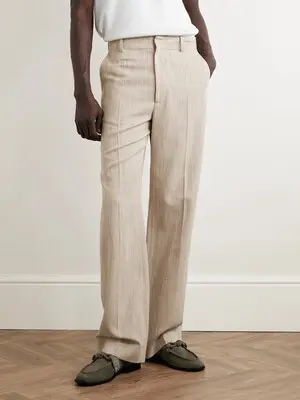 Bottega Veneta Straight-leg Woven Suit Trousers