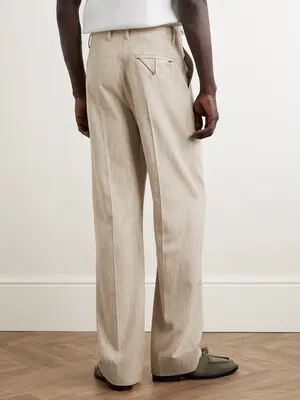 Bottega Veneta Straight-leg Woven Suit Trousers