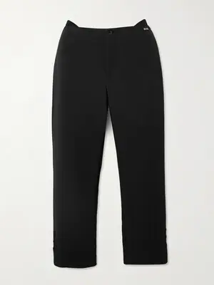 Victoria Beckham Cropped Flared Crepe Pants