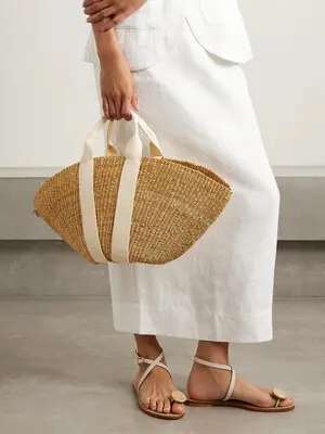 Muuñ Sophie Woven Straw Tote
