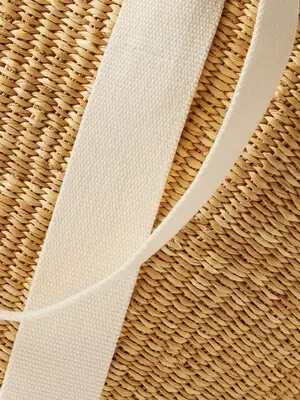 Muuñ Sophie Woven Straw Tote - Brown