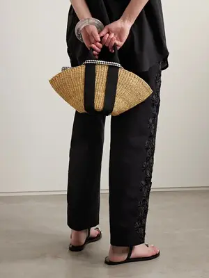 Muuñ Sophie Mini Woven Straw Tote