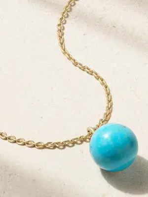 Irene Neuwirth Gumball Turquoise Necklace - Gold