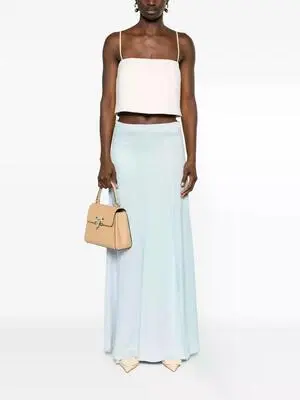 TWINSET High-waisted Flared Maxi Skirt