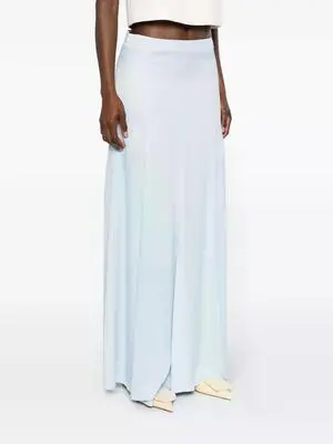 TWINSET High-waisted Flared Maxi Skirt