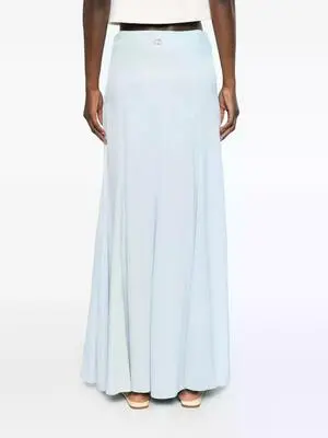 TWINSET High-waisted Flared Maxi Skirt