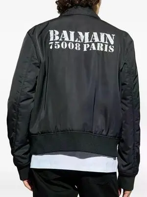 Balmain Logo-print Bomber Jacket