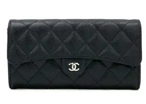 Chanel Classic Flap Long Wallet - Black (ap0241)