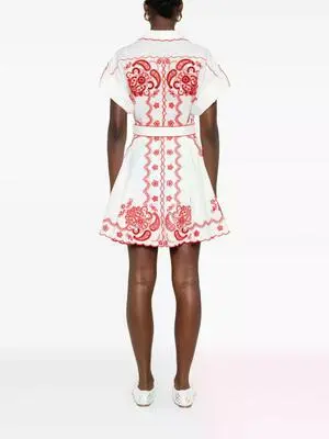 Zimmermann Lucky Embroidered Mini Dress