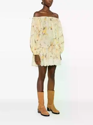 Zimmermann Cascadian Mini Dress - Yellow