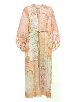 Zimmermann Lucky Midi Dress - Pink
